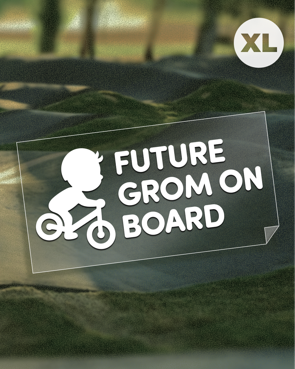 Future Grom On Board Sticker (XL Size) – Mahalo My Dude