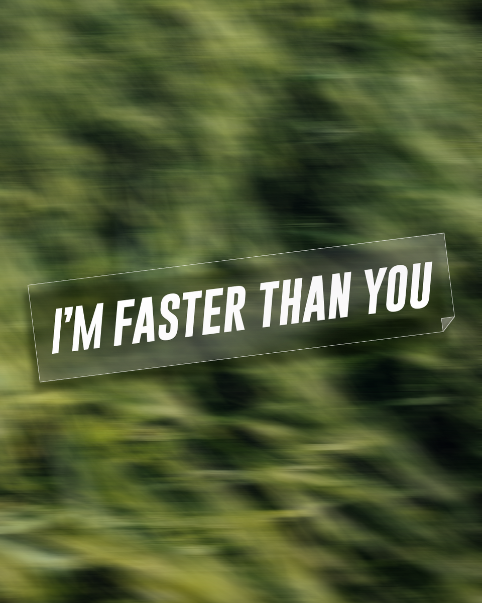 I’m Faster Than You Sticker (6") – Mahalo My Dude